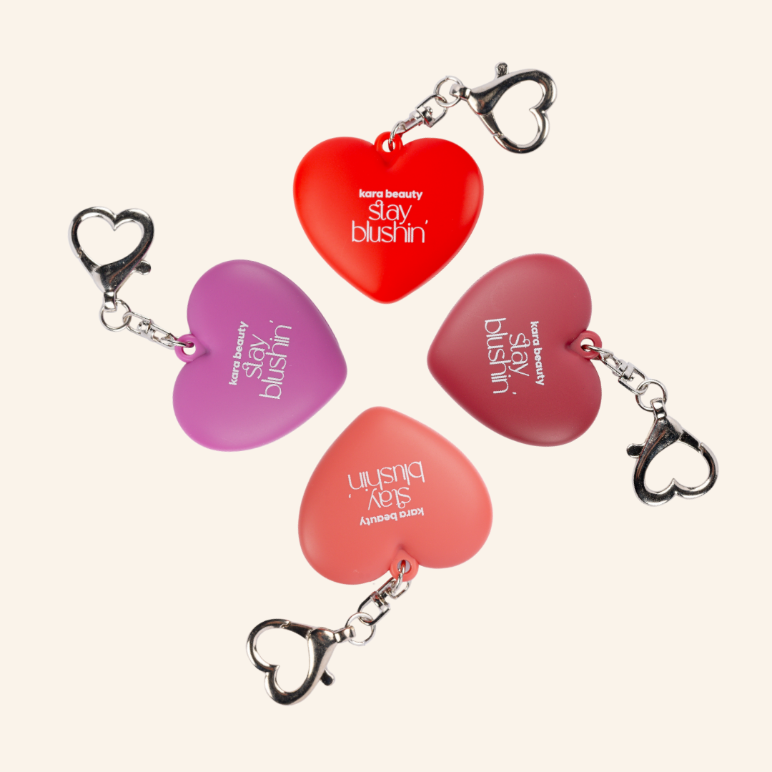 Stay Blushin! Lip and Cheek Cream Blush Keychain Set – KARA BEAUTY