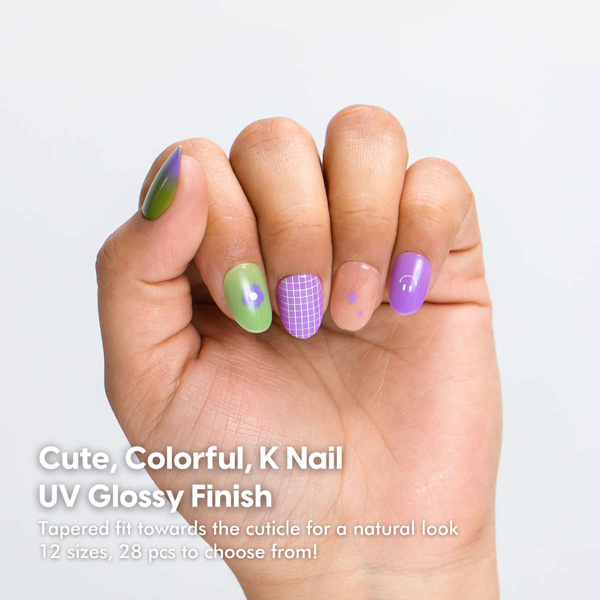 FLOWER POWER Buffi Press On Nails | KARA BEAUTY