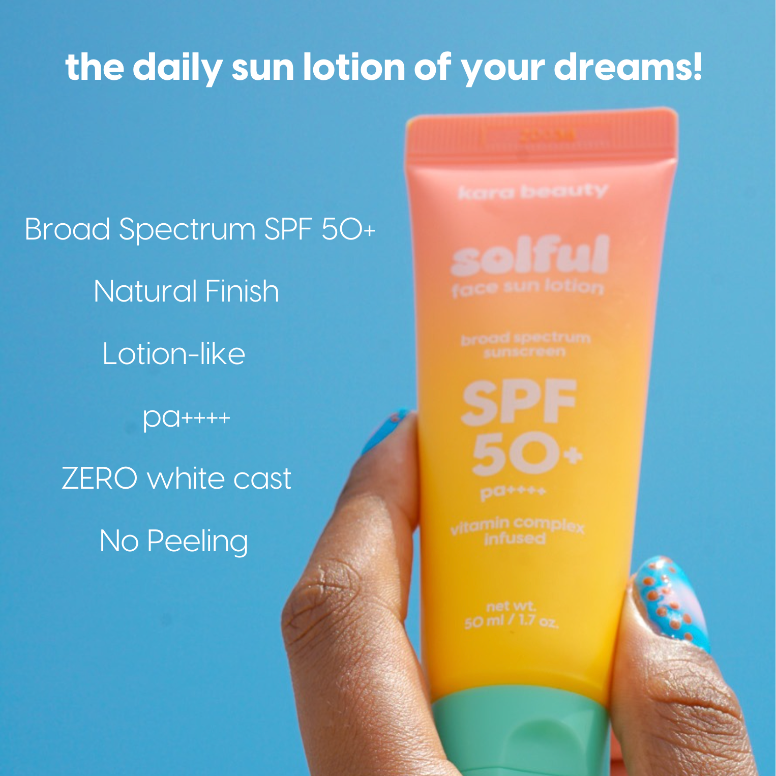 Solful Face Sun Lotion | KARA BEAUTY